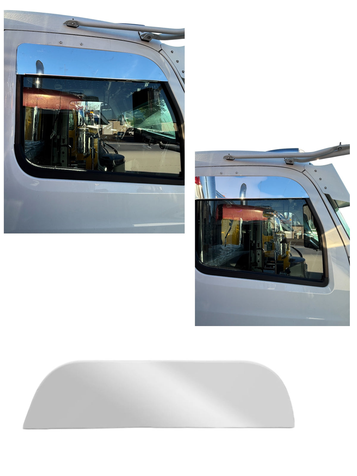 6 inch stainless steel window chop straight compatible with Peterbilt ...