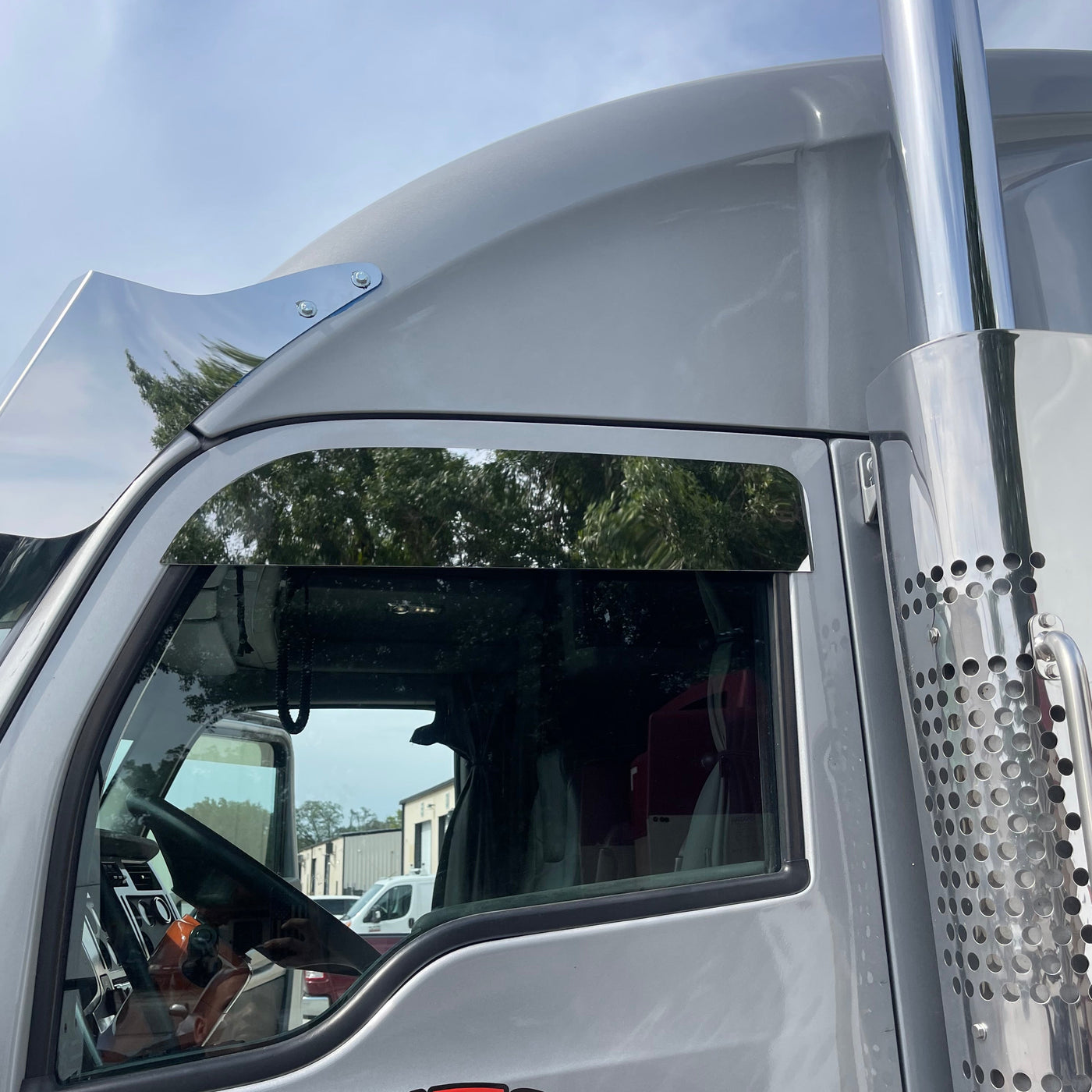 6 Inch Windows Chop Set Stainless Steel Compatible with Kenworth T680 ...