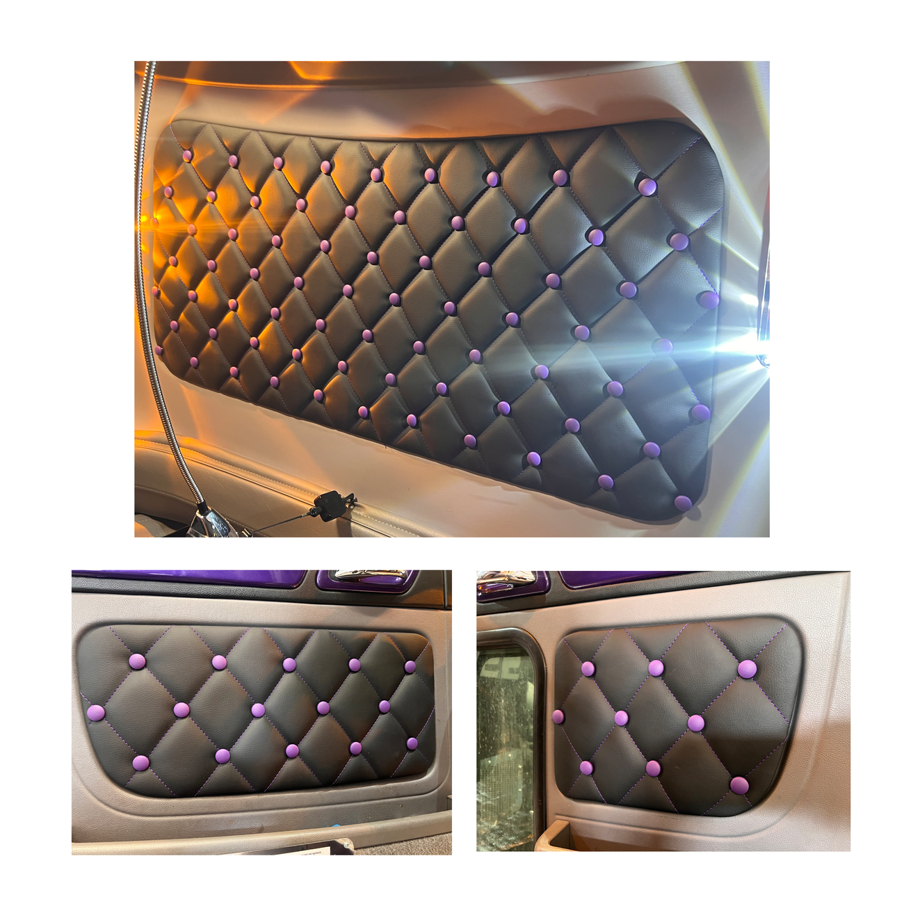 Peterbilt 365, 367, 386, 388, & 389 Leather Headliner and Door Insert