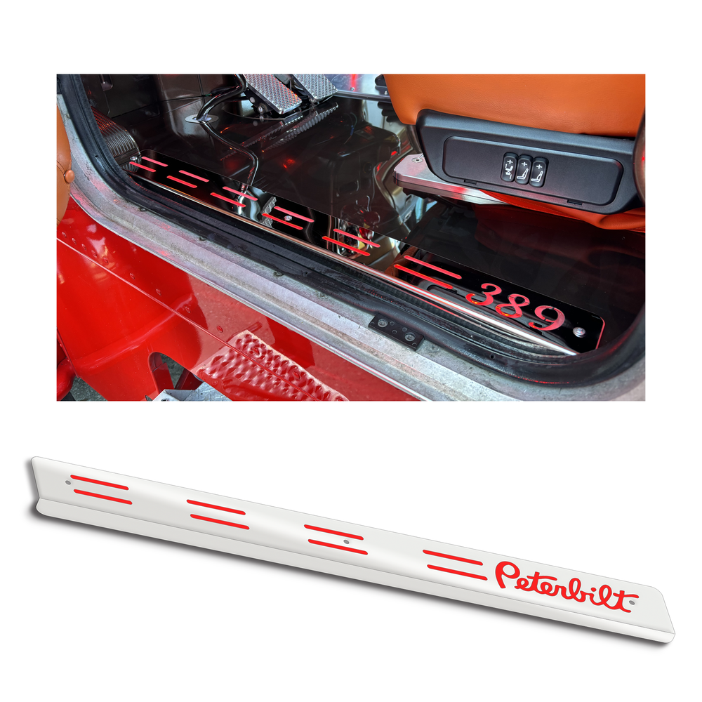 Peterbilt 386, 388, 389 2007 And Up Lighted Peterbilt Style Door Trim